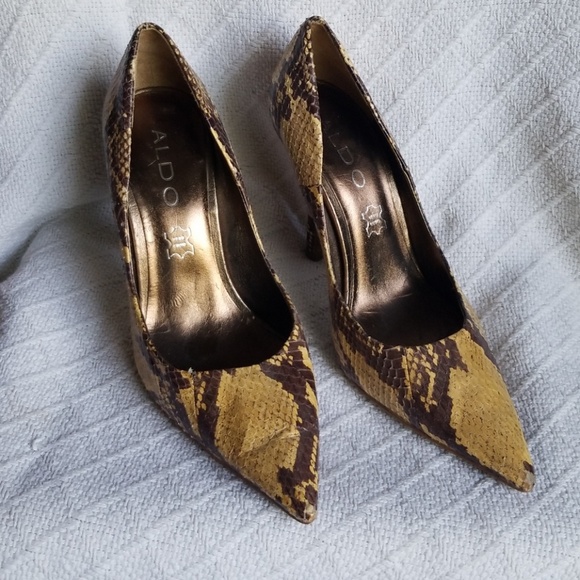 Aldo | Shoes | Aldo Snakeskin Pumps | Poshmark